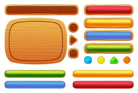 Cartoon Interface Gui Design Elements Stock Illustrations 3079 Cartoon Interface Gui Design