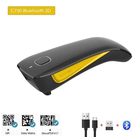 Netum Bluetooth 2d Barcode Scanner Pocket Wireless Qr Reader Data Matrix Pdf417 Ios Windows