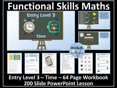 Time Functional Skills Maths Entry Level 3 Teaching Resources