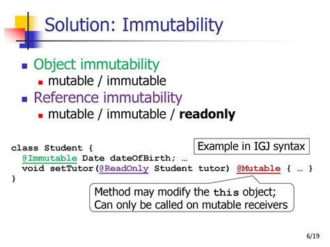 Ownership And Immutability In Generic Java Oigj Ppt Download