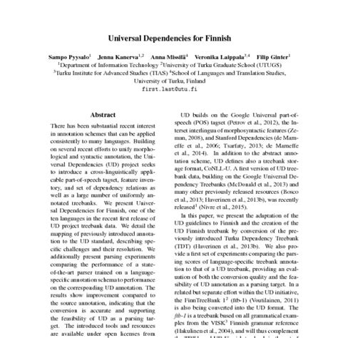 Universal Dependencies For Finnish Acl Anthology