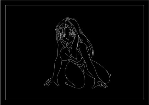 Hentai Girl DWG Block For AutoCAD Designs CAD