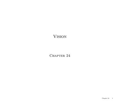 Notes On Vision Introduction To Artificial Intelligence Cs 3600