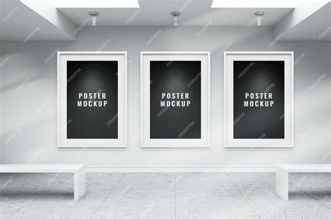 Premium Psd Art Gallery Poster Mockup Editable Psd