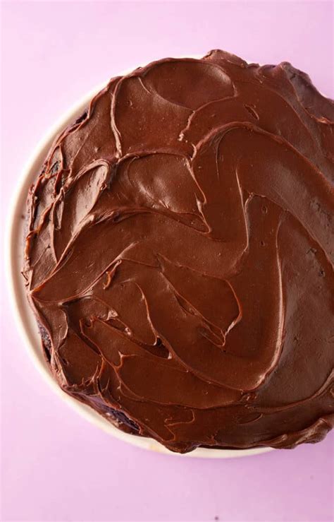 Easy Chocolate Ganache Frosting Two Ingredients Sweetest Menu