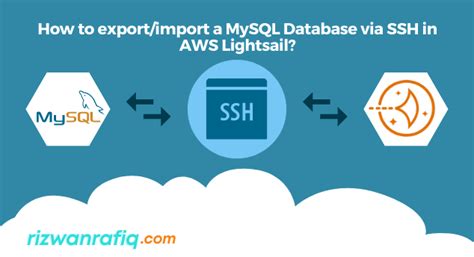 Exportimport A Mysql Database Via Ssh In Aws Lightsail