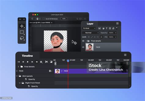 래스터 그래픽 편집기의 Neural Filters 도구 모음 리터칭 및 디지털 아트를 만들기 위한 소프트웨어 벡터 일러스트 레이