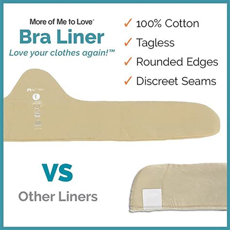 Pure Organic 100 Cotton More Of Me To Love Bra Liner