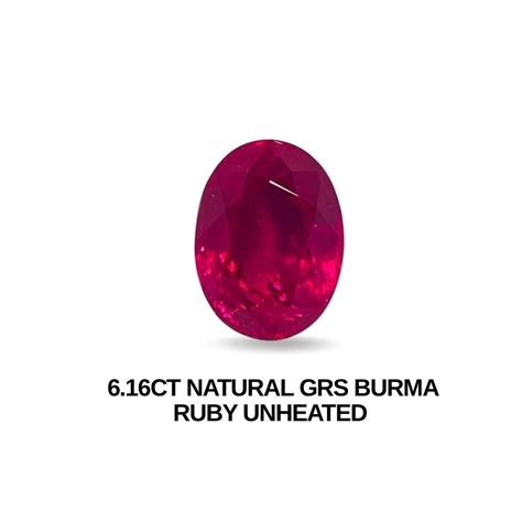 616 Ct Natural Grs Burma Ruby Unheated Collection Quality Gemstone No