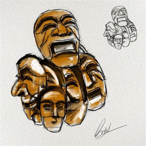 다빈치 Davinci On Instagram South Korea 하회탈 Drawing Draw Sketch Art Artist Artwork