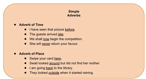 Class 7 Englishadverbs My Class Notes