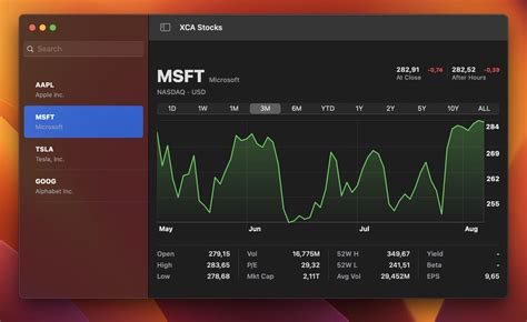 Macos Stocks App Built With Swiftcharts Rswift