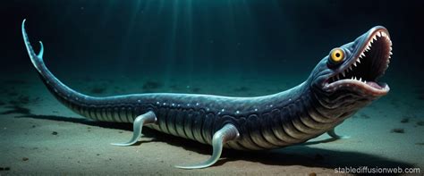 Dark Eel Sea Monster Stable Diffusion Online