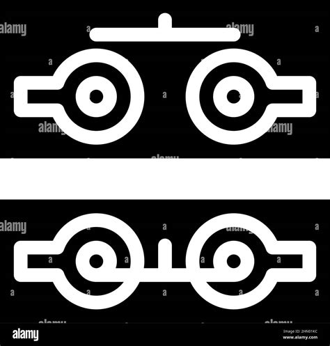 Double Pole Single Throw Switch Glyph Icon Vector Illustration Stock