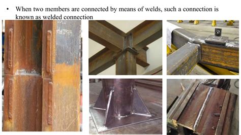 Welded Connections Types And Fillet Weld Design Pptx