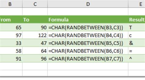 Generate Random Letters In Excel Design Talk