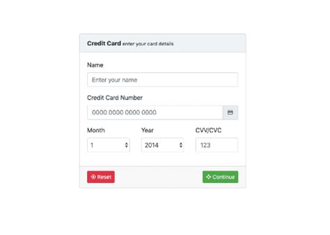 Bootstrap 5 Payment Form With Nav Tabs Example