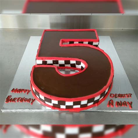 Number 5 Cake Free Delivery Carmel Flowers