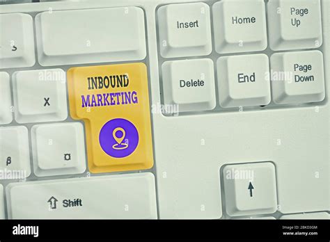 Text Sign Showing Inbound Marketing Business Photo Text Process Of