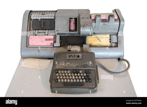 Mid 20th Century IBM 026 Printing Card Punch Key Punch Punched Card Punch Card Machine For