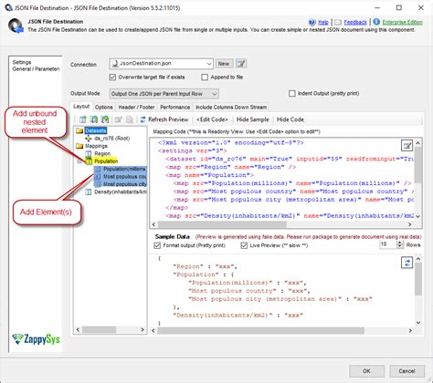 Ssis Tutorial How To Import Html Table Into Json File Json Rest Zappysys Community