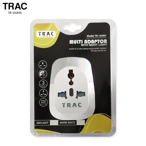 KM Lighting TRAC Way Multi Adaptor With Dimmable Night Lamp TR MA