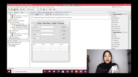 Aplikasi Java Netbeans Data Member Fitness Youtube