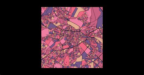 Sofia Map Pattern In Purple And Pink Sofia Map Sticker Teepublic