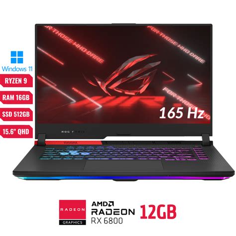 Laptop Asus Rog Strix G Amd Ryzen H Ram Gb Ssd Gb Nvidia Geforce Rtx Gb Ips