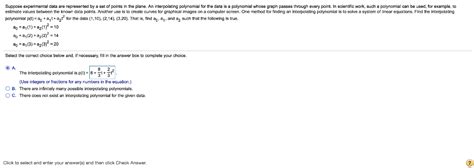 Solved Suppose Experimental Data Are Represented By A Set Of Chegg Com