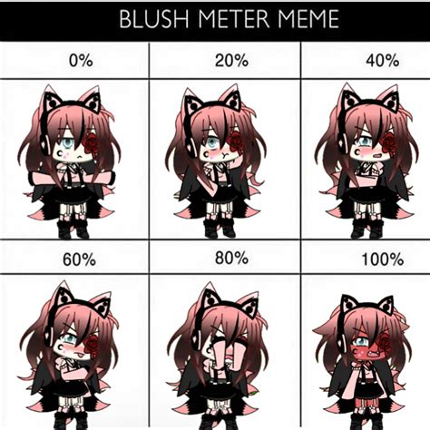 Blush Meter Meme Gacha
