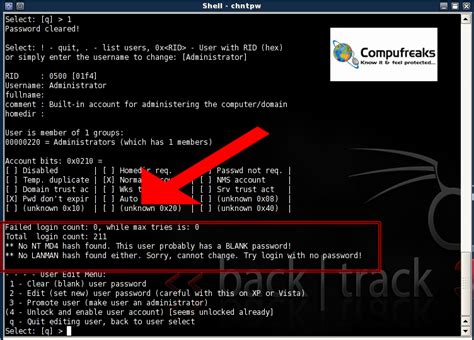 How To Hack Windows Xp Administrator Password Part I SecurityHunk