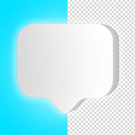 Premium Psd Message Balloon 3d Illustration