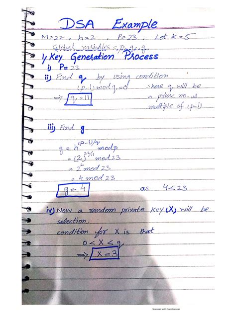 Dsa Example Pdf