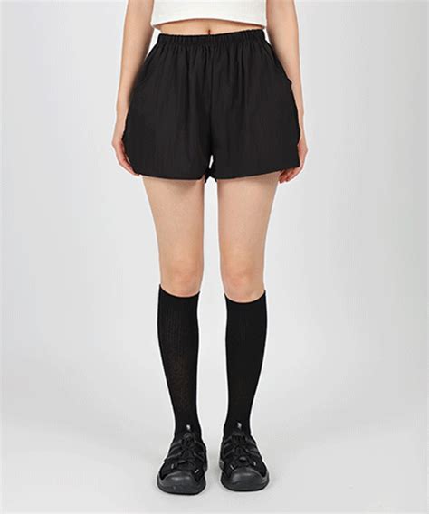 쿨링팬츠🌊바스락🖤 비비드 밴딩 나일론 숏팬츠 미니팬츠 반바지 3부바지 4부바지 Ddp0022 에이블리