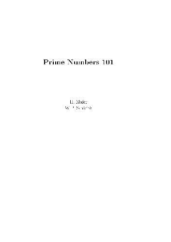 Solutions For Prime Numbers A Primer On Number Theory St By Wolfgang P Schleich Helmut