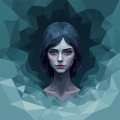 Free Fragmented Geometric Portrait Image Download At Stockcake