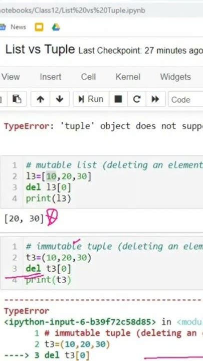 Deleting Elements List Vs Tuple Gurukula Python Datatype List