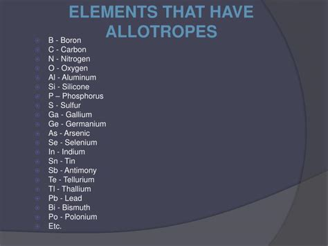 Ppt Allotropes Powerpoint Presentation Id 2494599