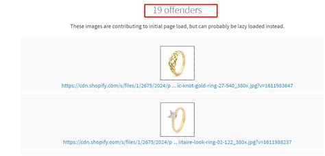 Pagespeed Shopify Some Of Image Missing Found For Lazy Loading Images