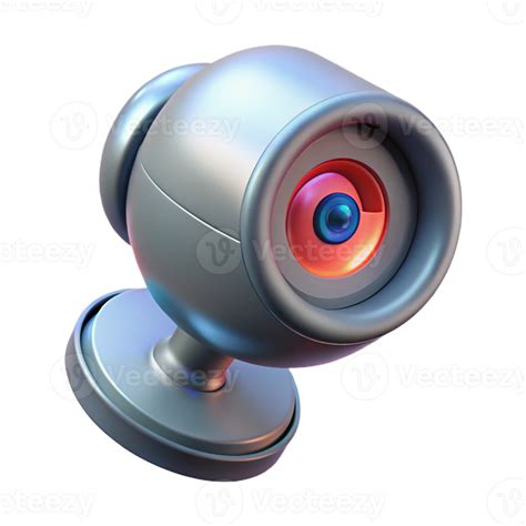 Notable Mid Century Photorealistic Hyper Specific Isolated Cutout Of A High Tech Security