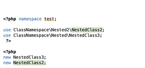Php Fix Imports Issues With Namespaceuse Placing · Issue 5578