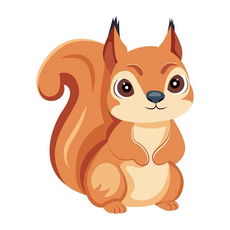 Weba Flat Icon Of Sad Squirrel 47721544 Vector Art At Vecteezy