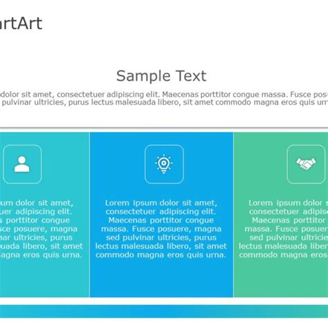 SmartArt List Table 5 Steps