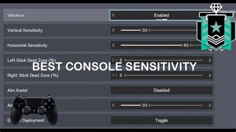 Best Console Sensitivity Rainbow Six Siege Youtube