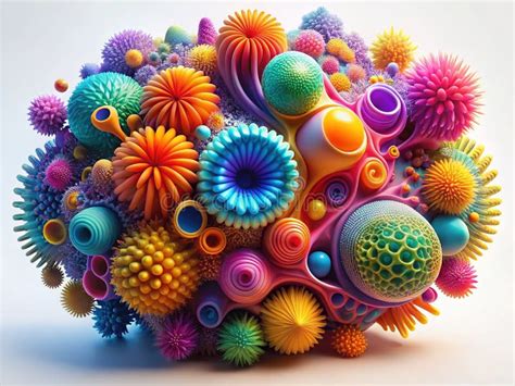 Stunning Aerial View Of Intricate Biomorphic Structures A Seamless Abstract Scientific