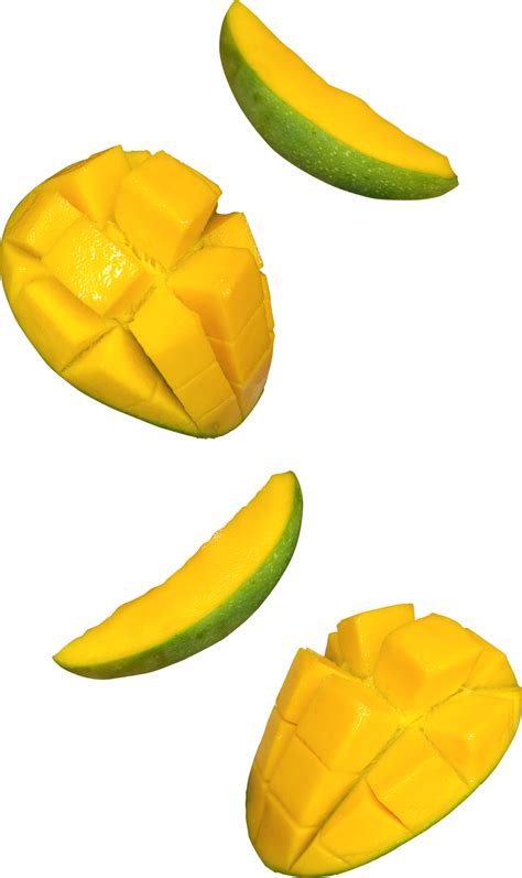 Sliced Mango Fruit 46543643 Png