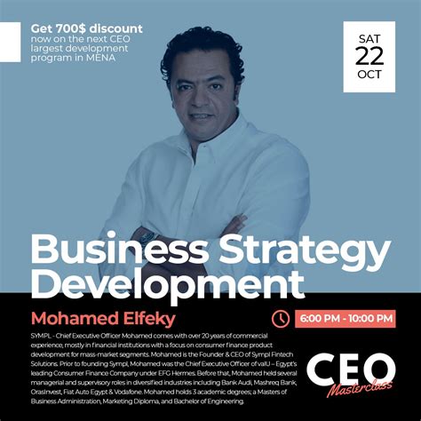 Ceo Masterclass On Linkedin Mohamed Elfeky Is Leading The Business