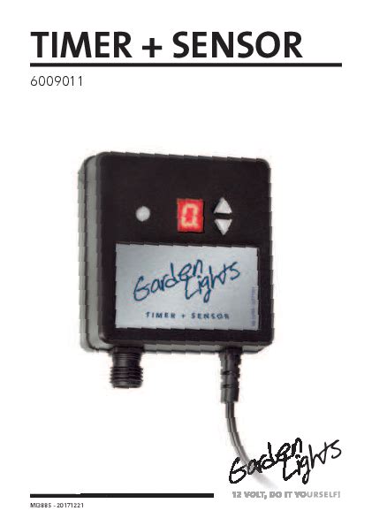 Timer Sensor For Outdoor Lighting Installation Guide