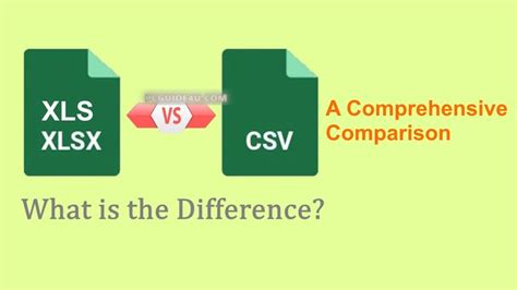 what is the differences between xmls and csv xlsxl